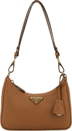 Prada Schultertasche aus Leder - Braun