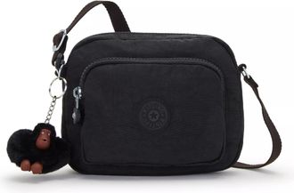 Kipling Hubei Crossbody Bag, Schwarz, 7.75L x 6H x 3.25D