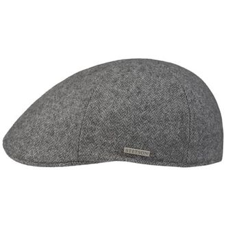 Stetson Casquette Finningley 6 Panel Homme - Made in The EU Gavroche avec Visiere, Visiere Automne-Hiver Automne Hiver - L (58-59 cm) Gris