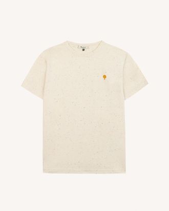 Faguo T-shirt oversize &eacute;cru coton bio - LUGNY