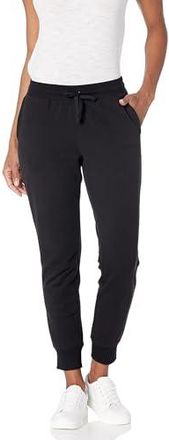 Amazon Essentials Pantalon De Jogging &Agrave; Revers En Polaire (disponible En Grande Taille) Femme, Noir, XL Grande taille