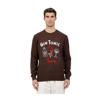 MC2 Saint Barth Heron Rundhals-Pullover - - Knitwear - Herren - Braun - M