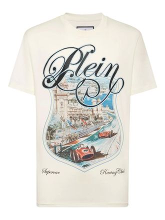Philipp Plein t-shirt Racing Car - Blanc