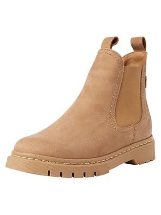 Tamaris Bottines Chelsea pour femme 1-25829-43 Beige Nubuc Taille 38 EU, Beige nubuck, 38 EU