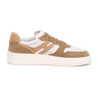 Hogan Italienische Schn&uuml;rschuhe mit Memory Foam - - Shoes - Damen - Beige - 35 EU
