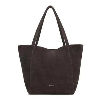 Kazar Graue Wildleder Shopper Tasche - - Bags - Damen - Grau - ONE SIZE