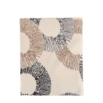 Au Printemps Paris Echarpe &agrave; motif avec franges