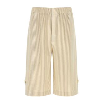 Issey Miyake Wear Or Wrap Plissee-Shorts - - Shorts - Herren - Beige - M