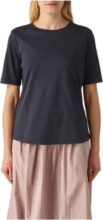 Herno Femme, Tops, Bleu, Taille: 44 FR T-Shirt en jersey avec fentes