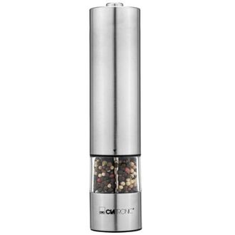 Clatronic moulin &agrave; sel et &agrave; poivre &eacute;lectrique avec broyeur r&eacute;glable | moulin &agrave; poivre avec lumi&egrave;re pour un dosage optimal | utilisable comme moulin &agrave; &eacute;pices | q