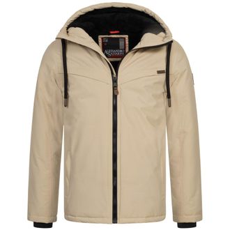 Alessandro Salvarini Herren Winter Jacke warm mit Kapuze AS-331 [AS-331-Beige-Gr.3XL]