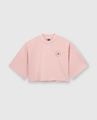 Stella McCartney Planet Sport Cropped T-Shirt, Woman, Vapour Pink, Size: M