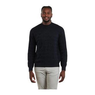 Emporio Armani Perkins Jersey - - Knitwear - Herren - Blau - 2XL