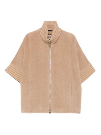 Cinzia Rocca cardigan zippé à manches courtes - Tons neutres