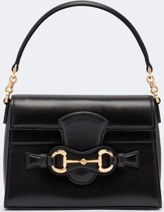 Gucci Henkeltasche Horsebit Duomo Small aus Leder
