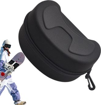 Generic Snowboardbrillen Koffer für Reisen | Wasserfeste Stoßdämpferschale Hard Ski Goggle Hülle, Schneeschwimmbrillenlagerbox, Sicherheit Reißverschlüsse Bri