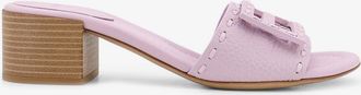 Fendi Leather Baguette Sandals - FENDI - gender_Woman