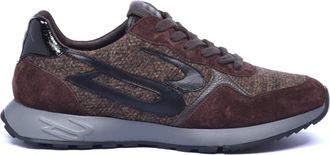 Baldinini Sneaker aus Wildleder und Wolle - - Shoes - Herren - Braun - 44 EU