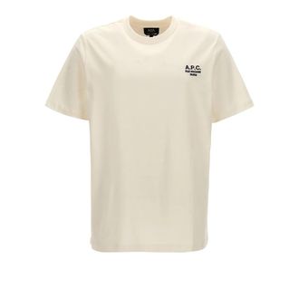 A.P.C. Standard Rue Madame Baumwoll-T-Shirt mit Rundhalsausschnitt - - Tops - Herren - Wei&szlig; - XL
