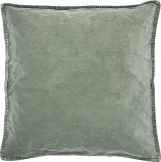 Ib Laursen Kissenbezug - Velour/Samt - Baumwolle - Olive - 52 x 52 cm