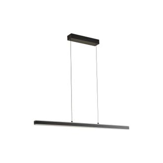Lucande LED dimmbar (Modern) in Schwarz aus Aluminium (1 flammig,) Wohnzimmerleuchte