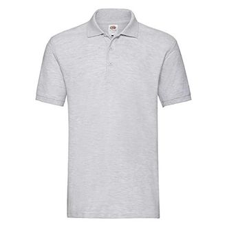 Fruit Of The Loom manche courte Polo Homme, Gris, XX-Large