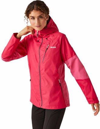 Regatta Damen Womens Jacket Highton Mantel, V-Stretch, wasserdicht, atmungsaktiv, Pink Potion/Flamingo Pink, 44