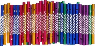 Hemobllo 50 Stück Windspiel Röhren Basteln, AluminiumröHren Windspiel RöHren Windspiele Rohre Ersatz Aluminium Rohre DIY Bunte für Haus Garten Dekor