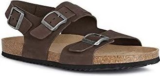 Geox Homme U Sandal Ghita A Sandales, Dk Coffee, 43 EU