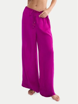 Triumph Stoffhose Summer 10227246 Dunkelrosa Wide Leg
