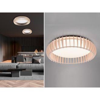 Reality Reality Leuchten - neuwertig] Led Deckenleuchte Deckenlampe Lampe Monte Cct &oslash; 60 Cm Holz Hell B-Ware