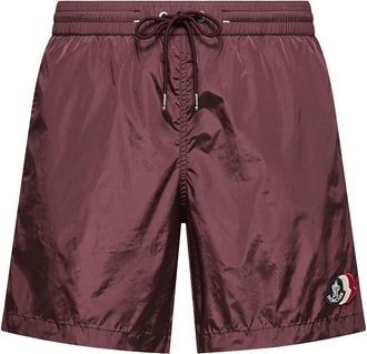 Moncler Moncler Logo Swim Shorts, Men, Red, Size: Xxl