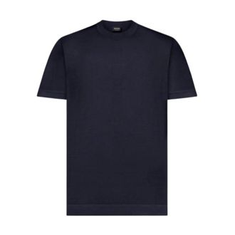 Ermenegildo Zegna Kurz&auml;rmeliges T-Shirt - - Tops - Herren - Blau - XL