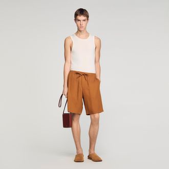 Sandro Leinenshorts mit Elastikbund