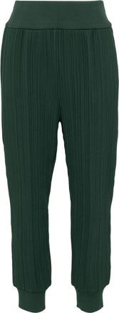 Pleats Please Issey Miyake Gestrickte Krepphose - Grün