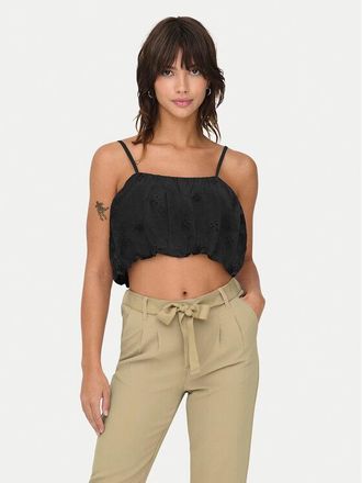 Only Top Lou 15342566 Schwarz Cropped Fit