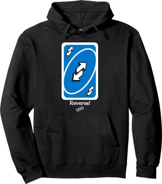 Uno Blaue Karte mit umgekehrter Pullover Hoodie