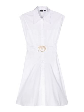 Pinko Robe Au Genou - Blanc