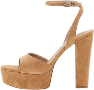 Guess Femme, Chaussures, Brun, Taille: 36 EU Hitten Suede Sandales