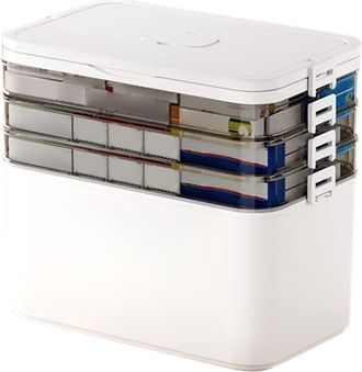 Generico Aufbewahrungs-Organizer, 29,9 cm, PP-H&uuml;lle, versiegelt, durchsichtig, leicht zu identifizieren, effektive Sortierung von Zubeh&ouml;r mit mehreren F&auml;chern