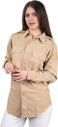 Roy Rogers Femme, Blouses et Chemises, Vert, Taille: 36 FR Military Shirt