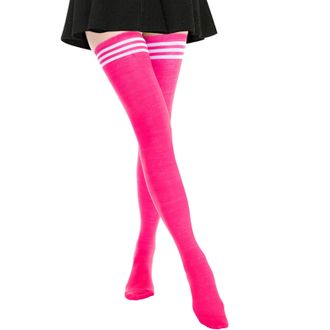 Dreshow Damen Extra Lange Socken &Uuml;berknie Kniestr&uuml;mpfe Overknee Str&uuml;mpfe Lange Gestreifte Socken L&auml;ssige Hoch Booten Str&uuml;mpfe