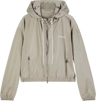 Patrizia Pepe Femme, Vestes, Beige, Taille: 42 FR Bomber en twill tecnico