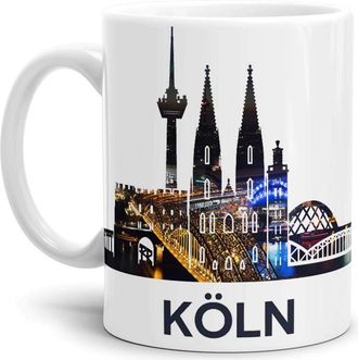 Tassendruck Köln-Tasse Skyline - Kaffeetasse/Mug/Cup - Qualität Made in Germany