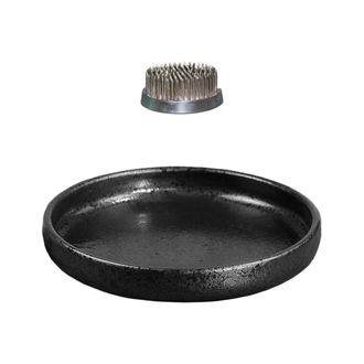 UPKOCH Keramik Blumentopf im Chinesischen Stil Mittlere Gr&ouml;&szlig;e (&oslash; 15 cm) mit Japanischem Blumenstecker Pflanzgef&auml;&szlig; f&uuml;r Blumenarrangements und Wohnaccessoires 