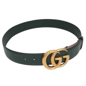 Gucci Pre-owned GG Marmont G&uuml;rtel - - Pre-owned - Damen - Gr&uuml;n - ONE SIZE