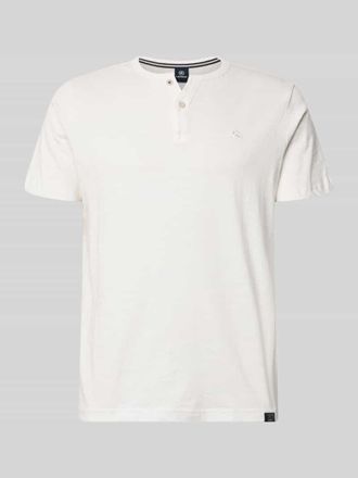 Lerros T-Shirt mit kurzer Knopfleiste