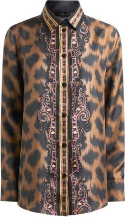 Etro Femme, Blouses et Chemises, Multicolore, Taille: 38 FR Chemise &agrave; motif animalier