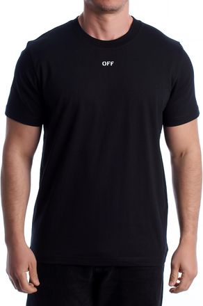 Off-white Herren Kurzarm-T-Shirt Stitch Arrangement Slim 44MAA027G5J00A1001