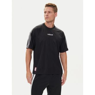 adidas T-Shirt 90s Stripe JX3068 Schwarz Regular Fit